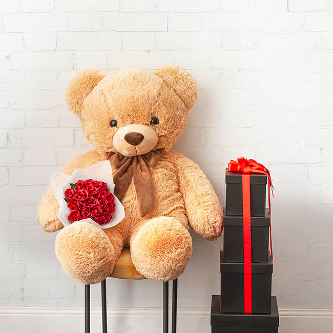Liam Giant Teddy Bear Brown (105cmHT) – The Soft Toy Shop
