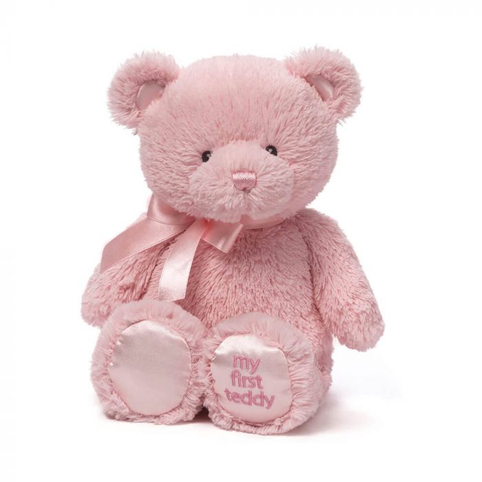 GUND: My First Teddy Pink (25cmHT) – The Soft Toy Shop